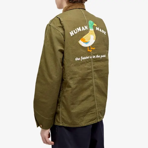 Human Made Duck Coverall Jacket In Olive Drab - 45% Off | Editorialist